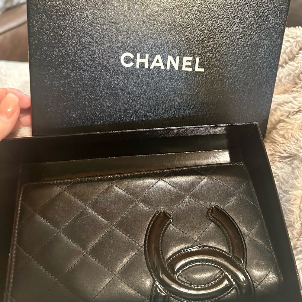 Chanel Coco Matelasse Cambon Black Lambskin Wallet - Gem